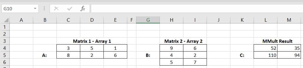 How to use the MMULT Function in Excel - Excelbuddy.com