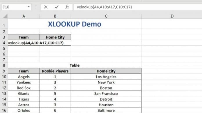 Excel XLOOKUP Horizontal Lookup - Excelbuddy.com